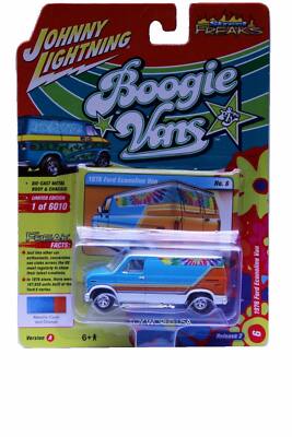 2021 Johnny Lightning STREET FREAKS Boogie Vans #06 1976 Ford Econoline ...