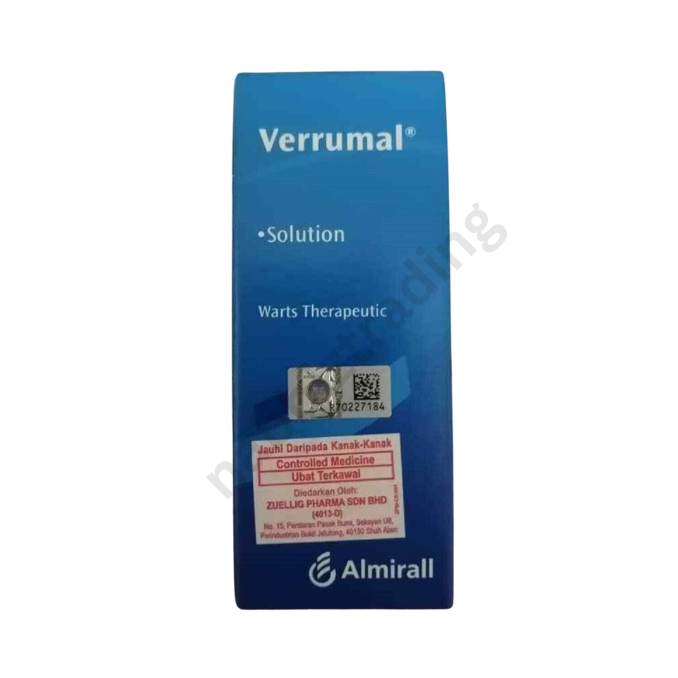 13ML VERRUMAL SOLUTION FOR EFFECTIVE REMOVAL OF WARTS THERAPEUTIC FREE ...