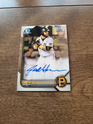Nice 2022 Bowman Chrome Jack Herman 1st Bowman Rookie Autograph | eBay