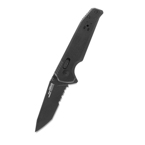 SOG Vision XR 3.36 In Tanto Partially Serrated Blade G10 Handle Folding ...