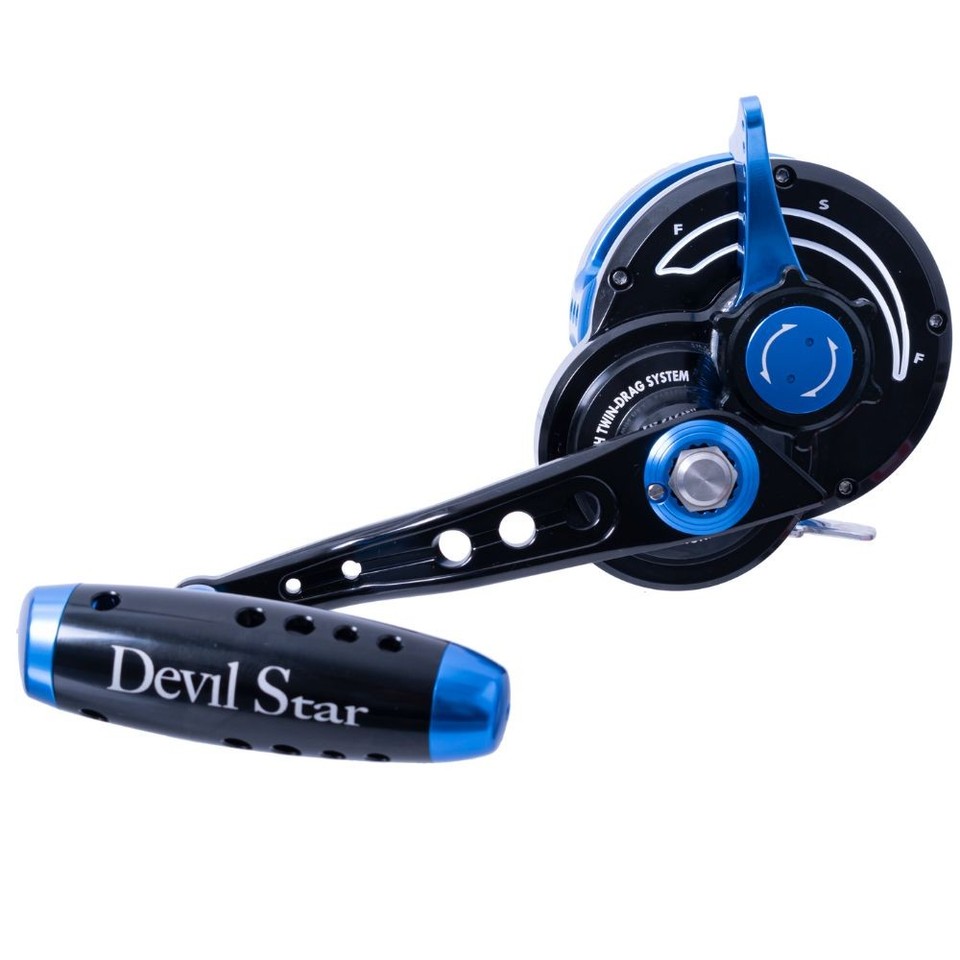 WIKI JIGGING Saltwater Fishing Lever-Twin Drag Lefthanded Jigging Reel ...