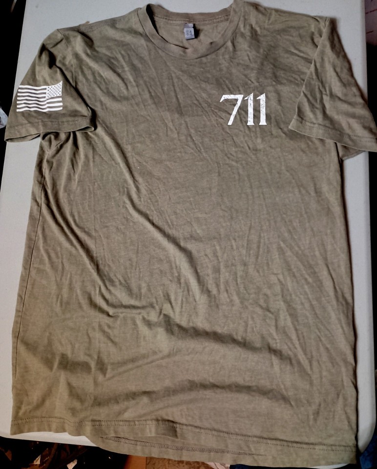 T-SHIRT - U.S. ARMY 7th SPECIAL FORCES ODA 711 - LARGE Wht numbers #2 ...