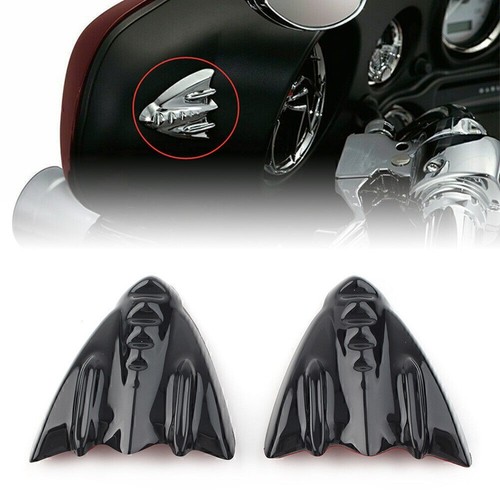 Inner Interior Fairing Mirror Block Off Cover Plates For Harley FLH 06 ...