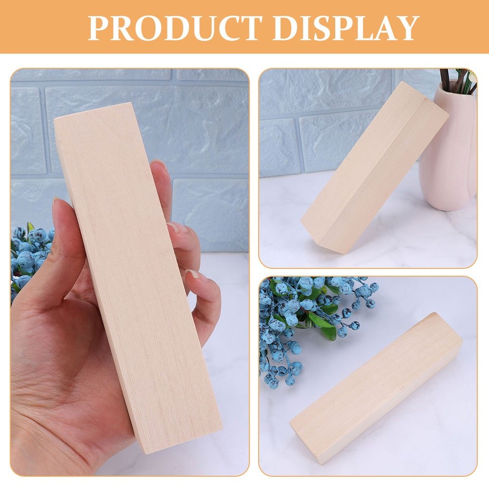 2 Pcs Wood Carving Kits for Beginners Whittling Unfinished Blocks ...