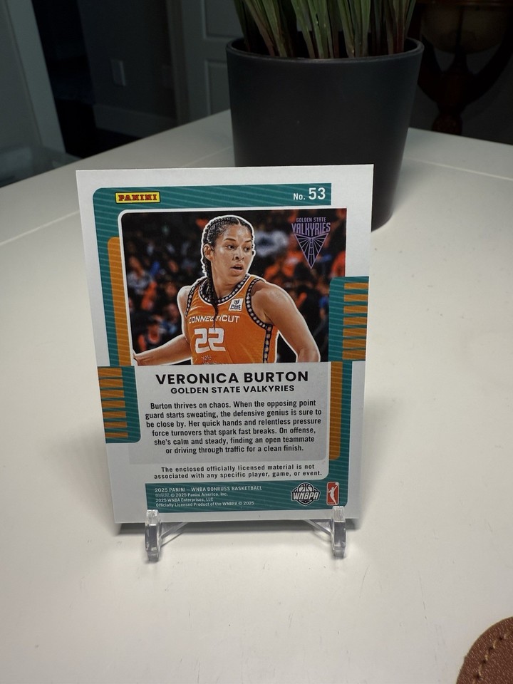 2025 Panini WNBA Donruss #53 Veronica Burton Patch Jersey Series | eBay