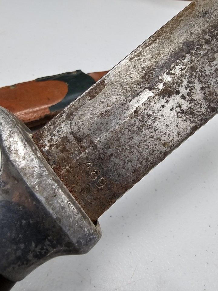 Edge Mark Solingen Bowie Knife #469 West Germany with leather sheath | eBay