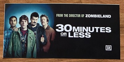 🌟 30 Minutes Or Less (2011) - Movie Theater Mylar / Poster - 6x13 | eBay