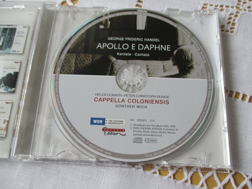 Handel - Apollo E Daphne - Kantate - Donath - Runge - Wich - CD ...