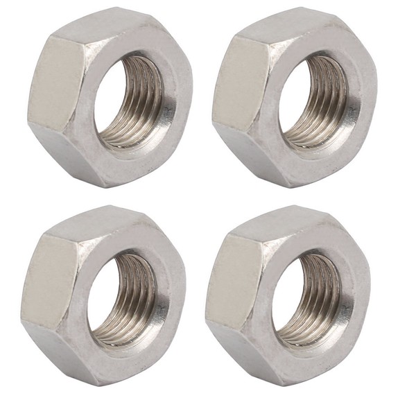4pcs M14 X 1.5mm Pitch Metric Fine Thread 304 Stainless Steel Hex Nuts ...