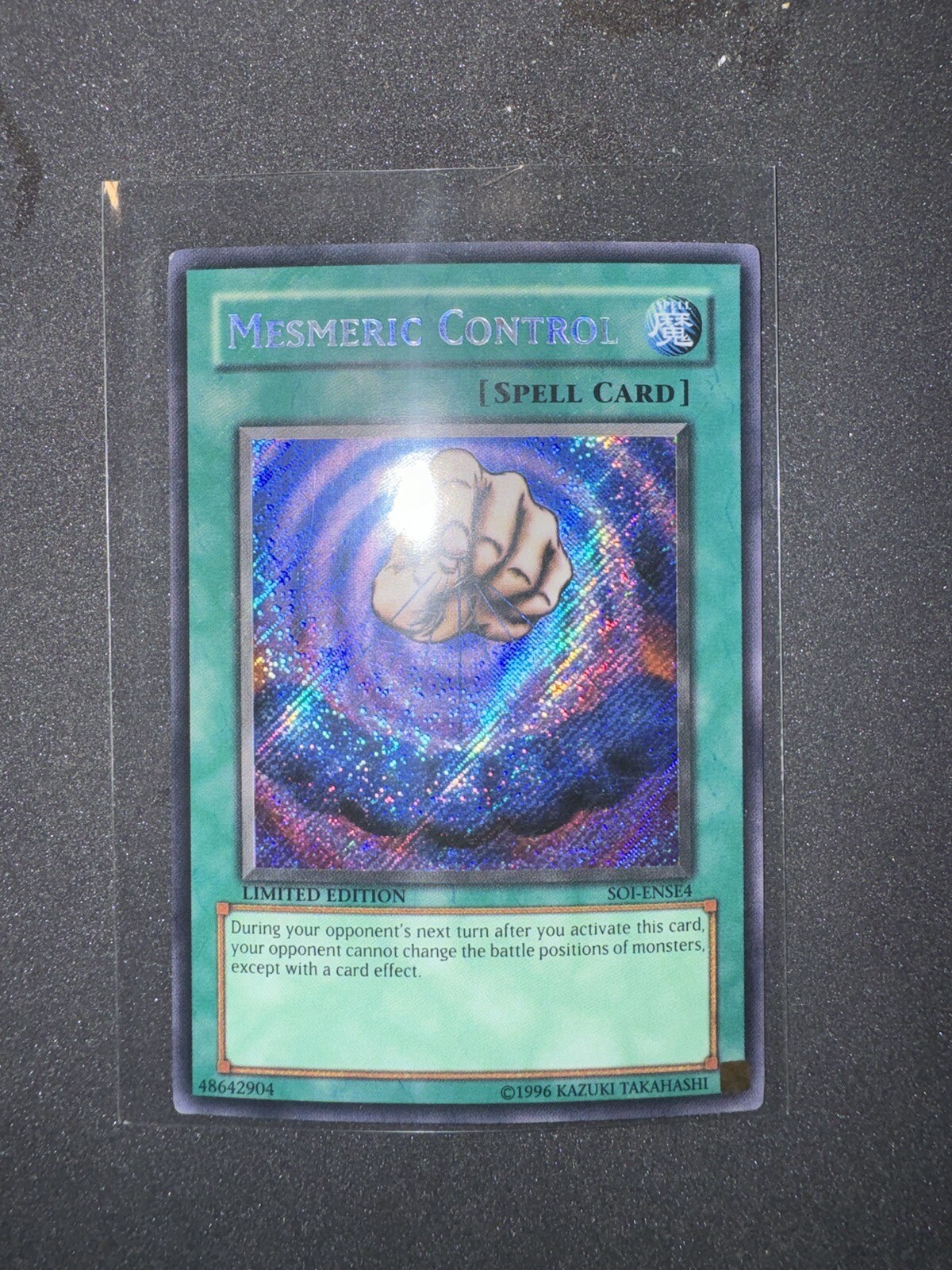 Yu-Gi-Oh! TCG Mesmeric Control Shadow of Infinity SOI-ENSE4 Limited Edition Secret Rare for sale ...