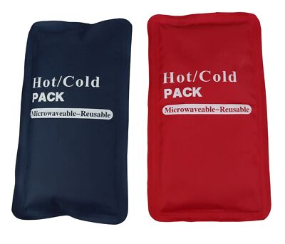 Reusable Hot Cold Ice Gel Pack First Aid Pain Relief Soothing Heat Pad ...