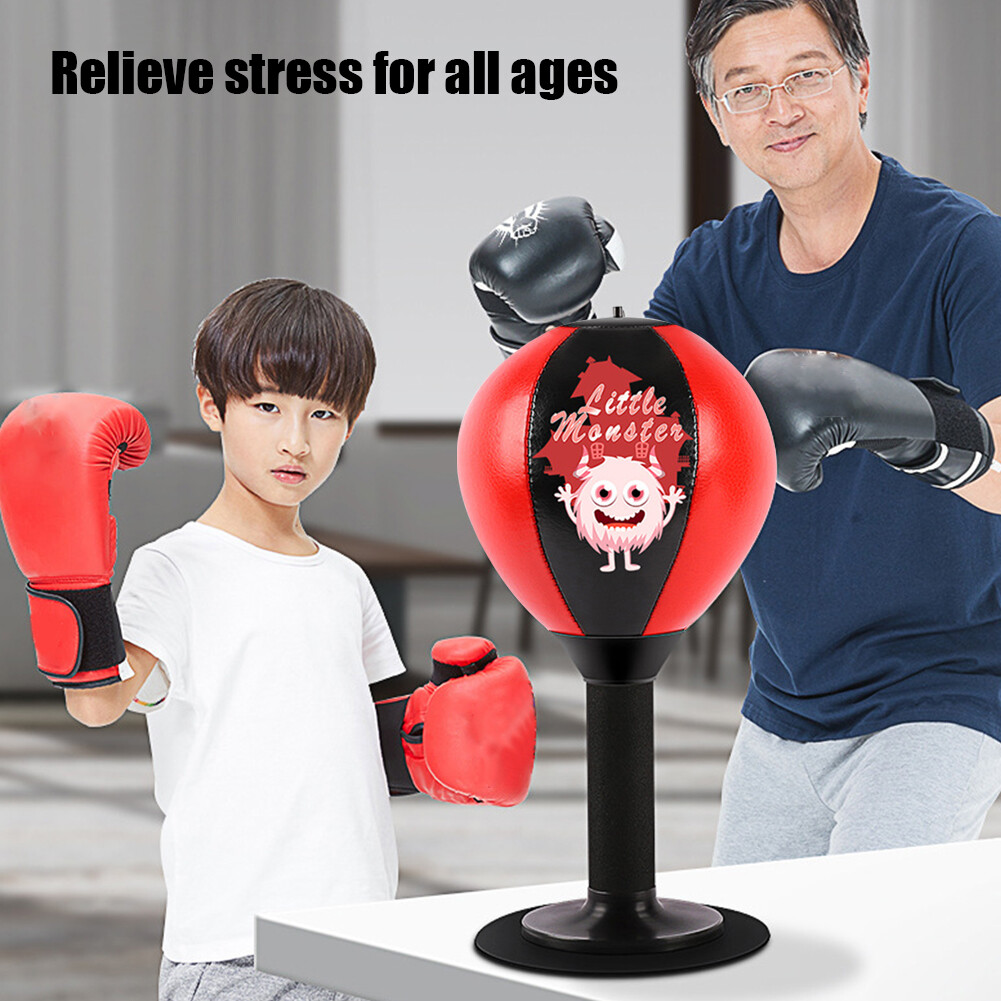 Desktop Boxing Ball Suction Cup Base Fighting Speed Ball Set for ...