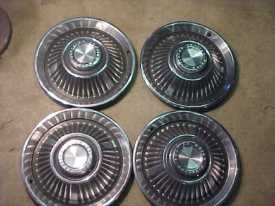 Pontiac Set (4) Clean 1964 64 GTO Grand Prix Bonneville Hubcap Full ...