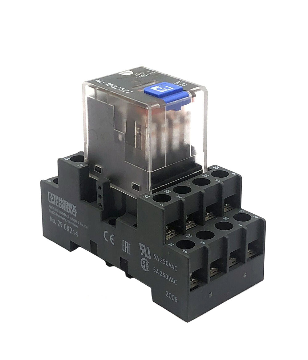 Phoenix 5A NO.2908214 with NO.1032527 24V Intermediate relay 4X6A ...