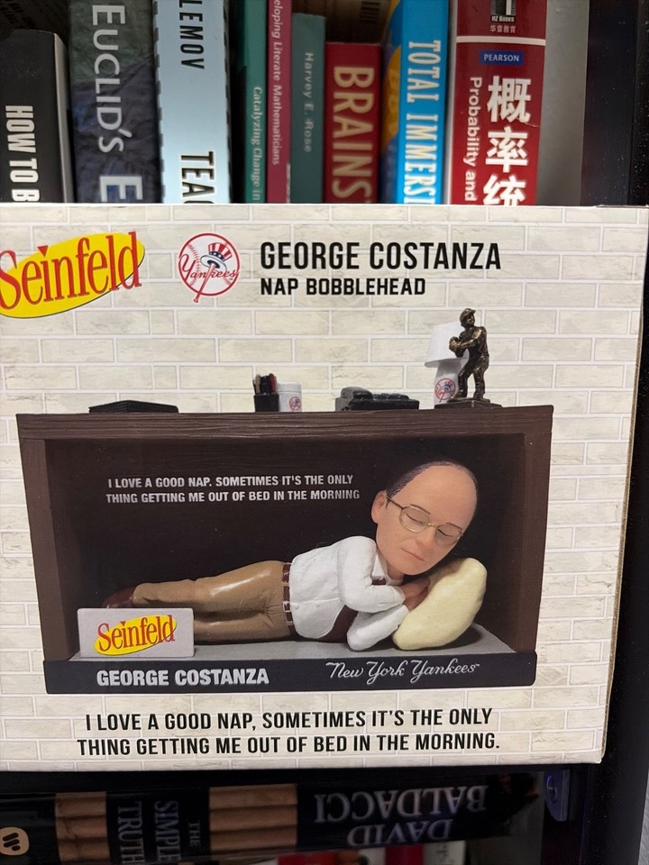 NY YANKEES GEORGE COSTANZA SLEEPING UNDER DESK BOBBLEHEAD 8/21/25 ...