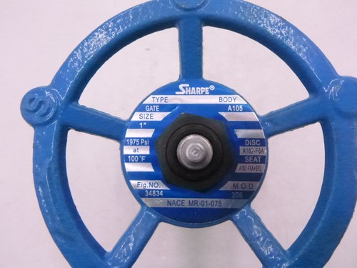 Sharpe 1" Gate Valve A182-F6A 1975PSI 34834 | eBay