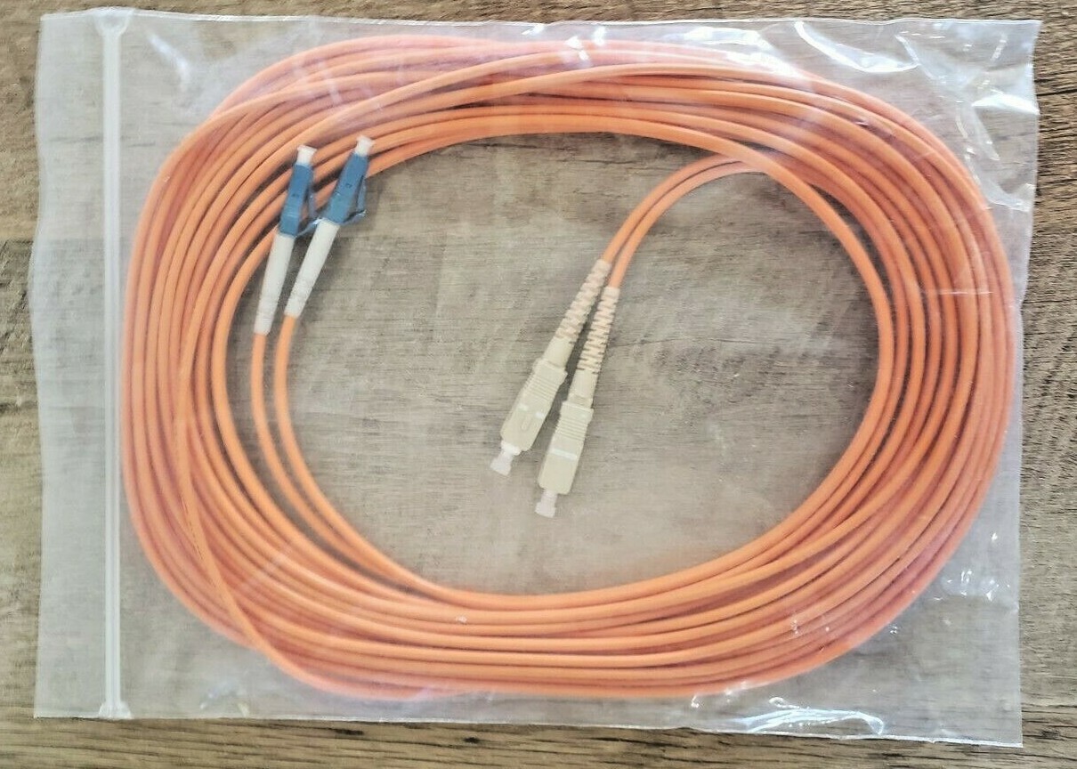 12 Pair 24ft Corning Smf-28 Optical Fiber Duplex Patch Cables E121250 ...