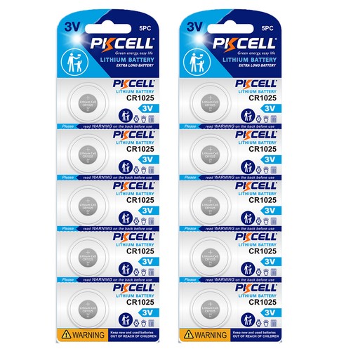 10pcs CR1025 Button Coin BR1025 DL1025 3V Lithium Watches Batteries ...