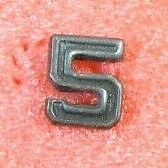 Prong Military Bronze Number '5' Device Attachment Medal Ribbons NO ...