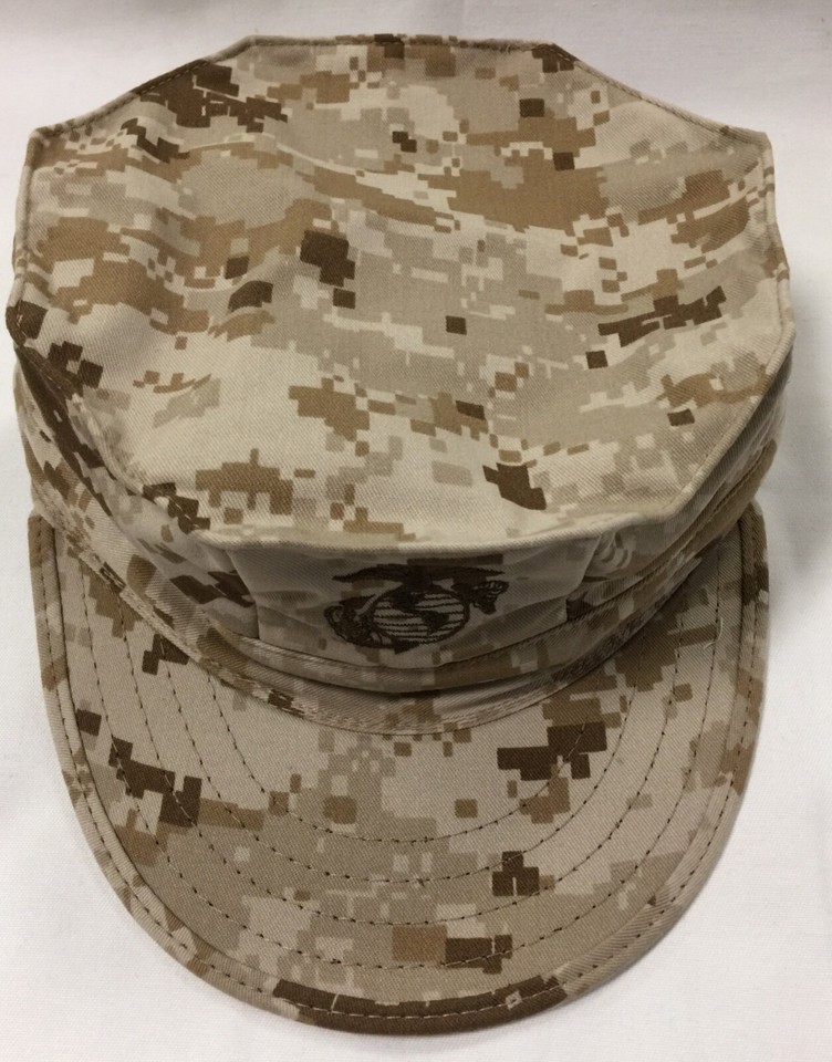 New* USMC Issued 8 Point Cover MARPAT Desert, Marine EGA, Hat, Cap | eBay