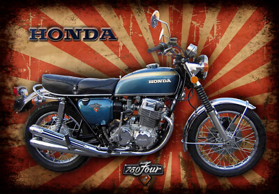 Honda 750 Four vintage retro repro Signs | eBay UK
