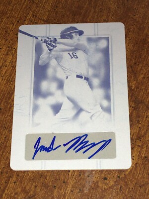 JACOB BERRY 2019 LEAF PERFECT GAME AUTOGRAPH PLATE #1/1 LSU Arizona ...