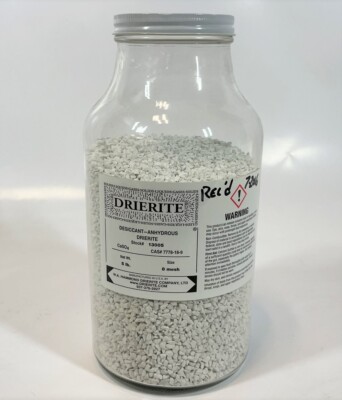 Drierite Anhydrous Desiccant Model 13005 Size 8 Mesh Calcium Sulfate ...