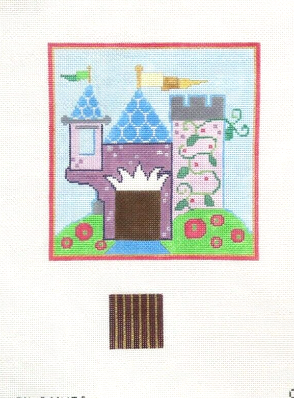 Patty Paints Princess Castle Tooth Fairy Pillow Handpainted Needlepoint ...
