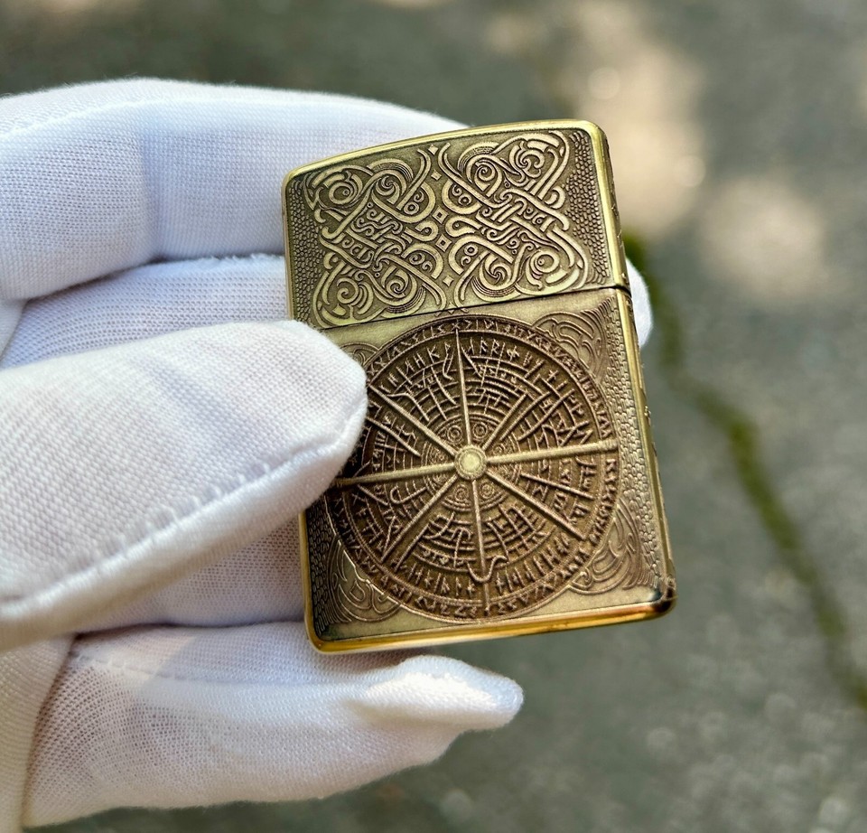 Engraved Zippo Norse Wayfinder Armor Genuine Zippo lighter | Viking ...