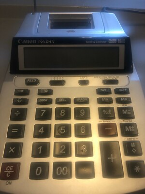 Canon P23-DH V Calculator with Clock and Calendar | eBay