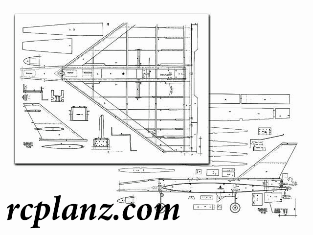 R/C AIRPLANE PLANS & PATTERNS: Supersonic 40" Wingspan - RC Sport Delta ...