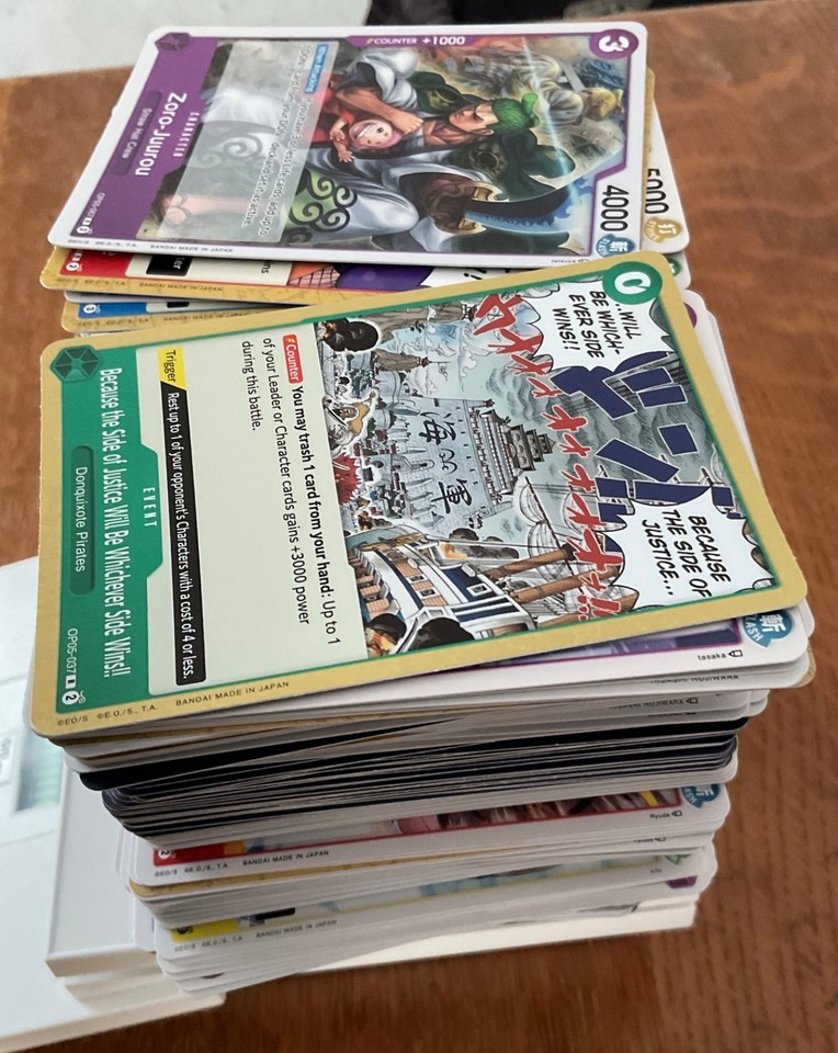 One Piece trading cards. 1 Kg of unchecked and unsorted | eBay UK