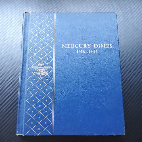 Mercury Dime Collection in Whitman Book - 76 Silver Coins 1916-1945 (No ...