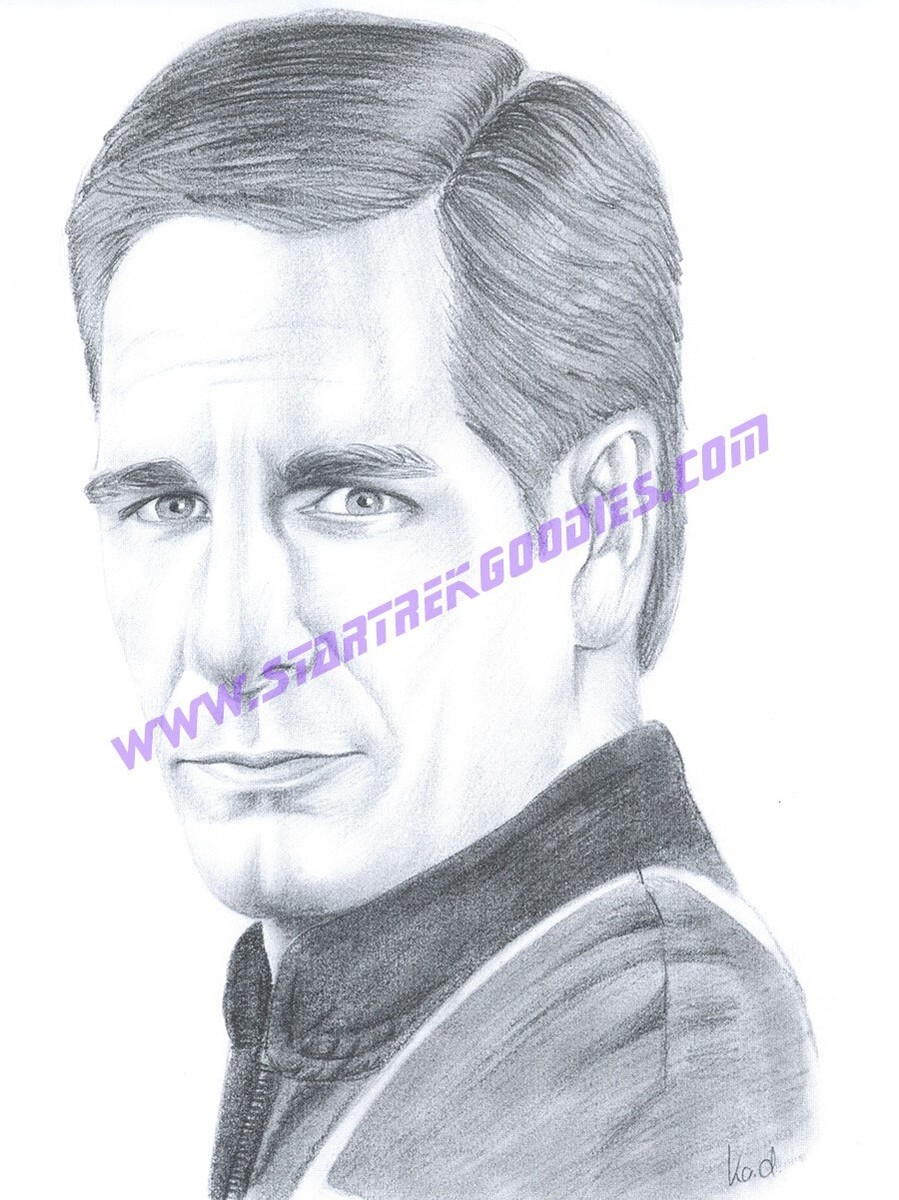 Pencil Drawings Star Trek Crew