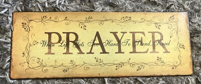 Prayer Tin Sign 15 1/2"X6" | eBay