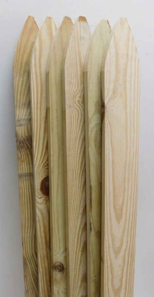 1" x 4" x 4' Stockade Treated Southern Pine Pickets for Wood Fence - 6 ...