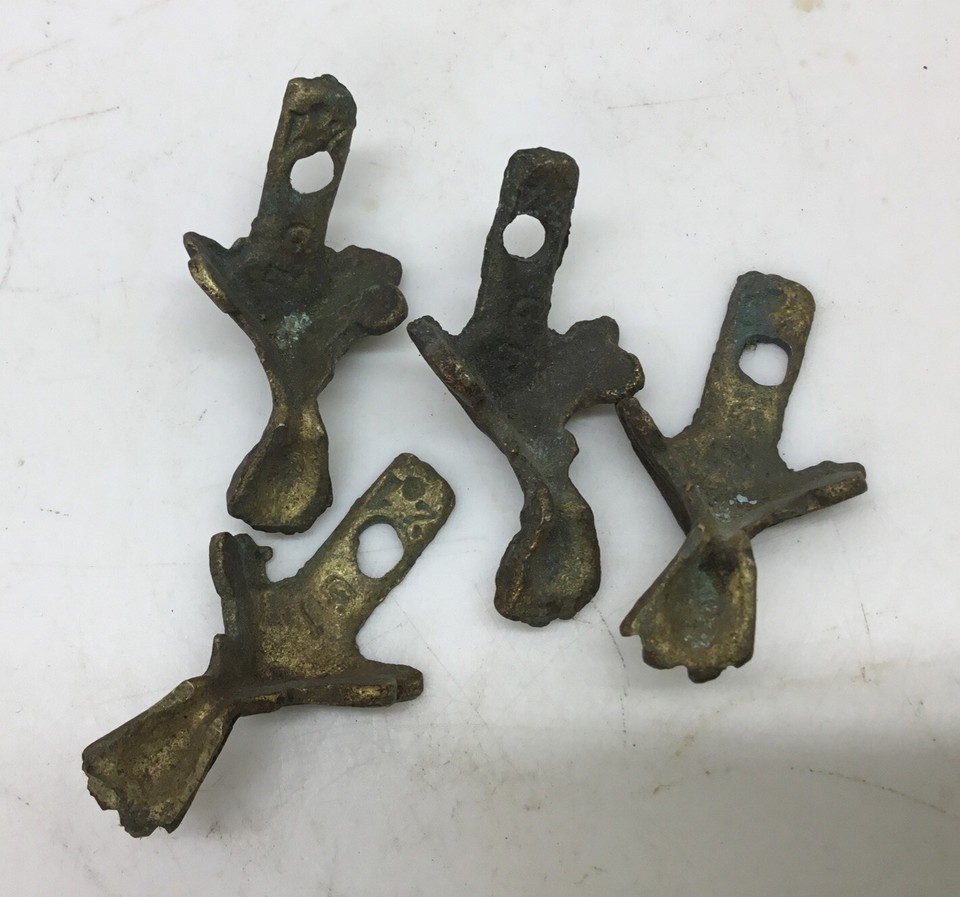 4 Matching Antique Original Clock Feet…..[B9] | eBay