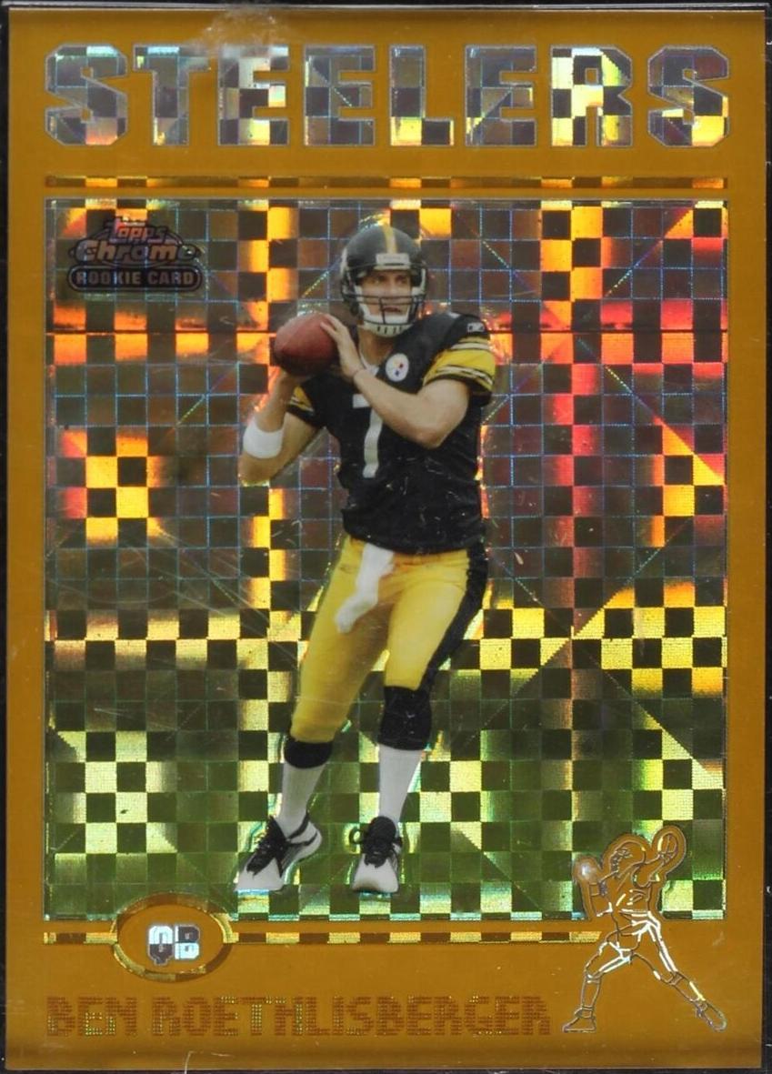 2004 Topps Chrome - Ben Roethlisberger #166 Gold X-Fractor /279 (RC ...