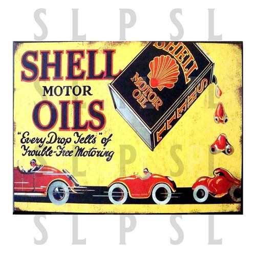 Shell Motor Oils Metal SIGN RETRO Kitchen GARAGE BAR PUB MAN CAVE | eBay UK