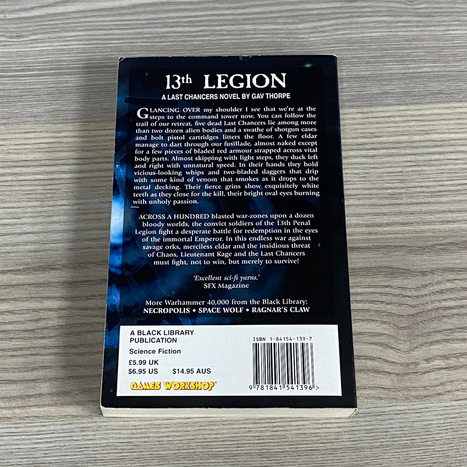 13TH LEGION NOVEL 2000 IMPERIAL GUARD COLONEL SCHAEFFERS LAST CHANCERS ...
