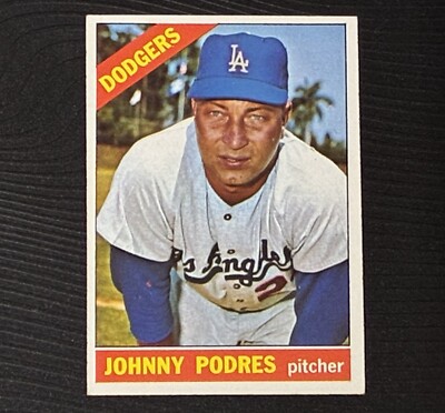 1966 TOPPS #468 JOHNNY PODRES DODGERS NM | eBay