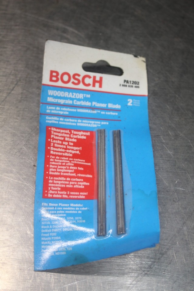 Bosch Wood Razor Micrograin Carbide Planer Blade PA1202 Planer Set | eBay