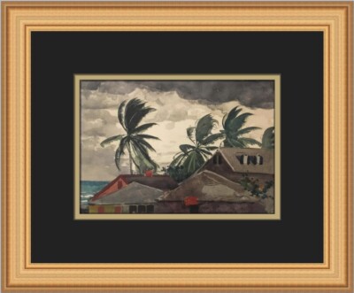 Winslow Homer Hurricane in the Bahamas Custom Framed Print | eBay