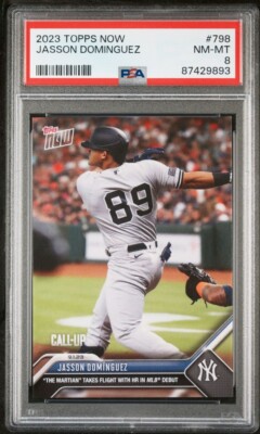 2023 Topps NOW Jasson Dominguez Martian Yankees Call-Up #798 PSA 8 | eBay