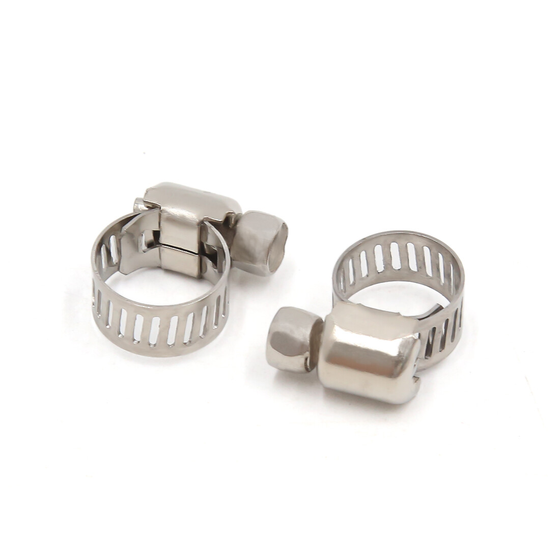 16Pcs Stainless Steel Adjustable Car Fuel Hose Clamp Pipe Tube Tight ...