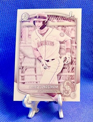 2025 Bowman Chrome 1st SSP Pearl Refractor Jared Sundstrom #BCP-85 ...