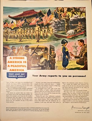 Army Day Advertisement Strong American Personnel Reports 1948 Vintage ...