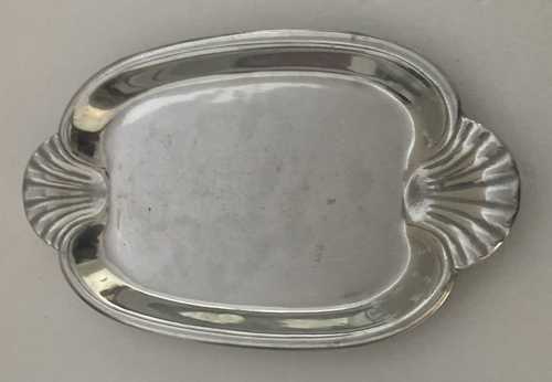 Vintage The Wilton Company RWP Pewter Serving Platter Oval Scalloped ...