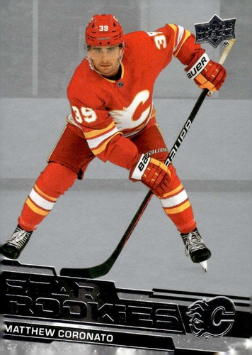Matthew Coronato RC 2023-24 Upper Deck Star Rookies #11 Flames NHL ID ...