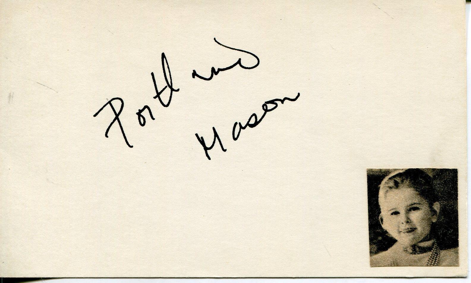 Portland Mason Autograph British Child Actress December Bride Signed ...